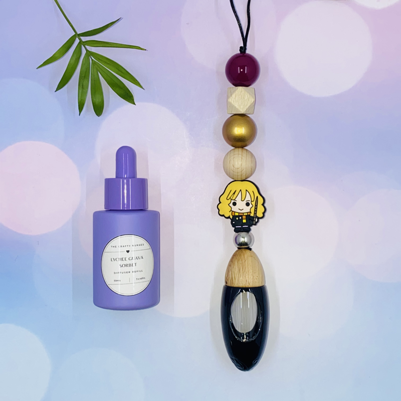 Wizard Girl Hanging Car Diffuser | The Crafty Nurses